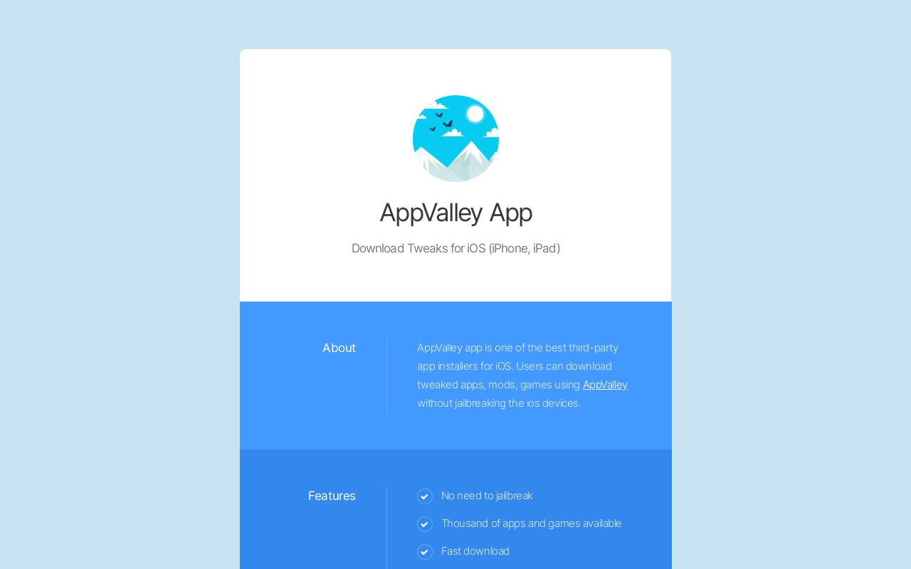 AppValley - Get Tweaks for iPhone, iPad